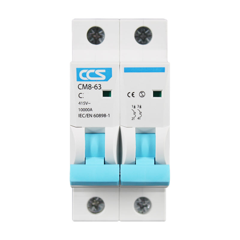 MCB AC 63A 2Pole เบรกเกอร์ไฟฟ้า CCS CM8-63 ตัดวงจรไฟฟ้า กระแสเกินพิกัด ไฟลัดวงจร 10KA www.Cable ...
