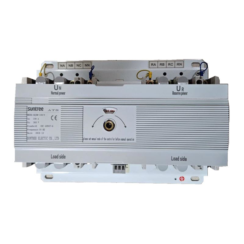 4P ATS 100A เบรกเกอร์สวิทช์ 2 ทาง AC สลับไฟอัตโนมัติ Automatic transfer ...