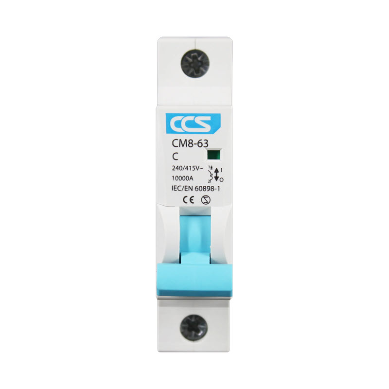 MCB AC 63A 1Pole เบรกเกอร์ไฟฟ้า CCS CM8-63 ตัดวงจรไฟฟ้า กระแสเกินพิกัด ไฟลัดวงจร 10KA www.Cable ...