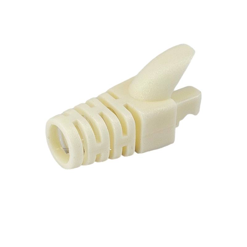 บูทครอบหัวแลน CAT6 Locking plug Boot US-6621 สีขาว ไม่รวมหัวต่อ LAN แพค ...