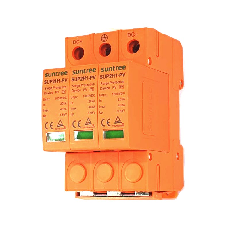 1000V 3P DC Solar Surge SUP2H1-PV SPV อุปกรณ์ป้องกันฟ้าผ่า ไฟกระชาก ...