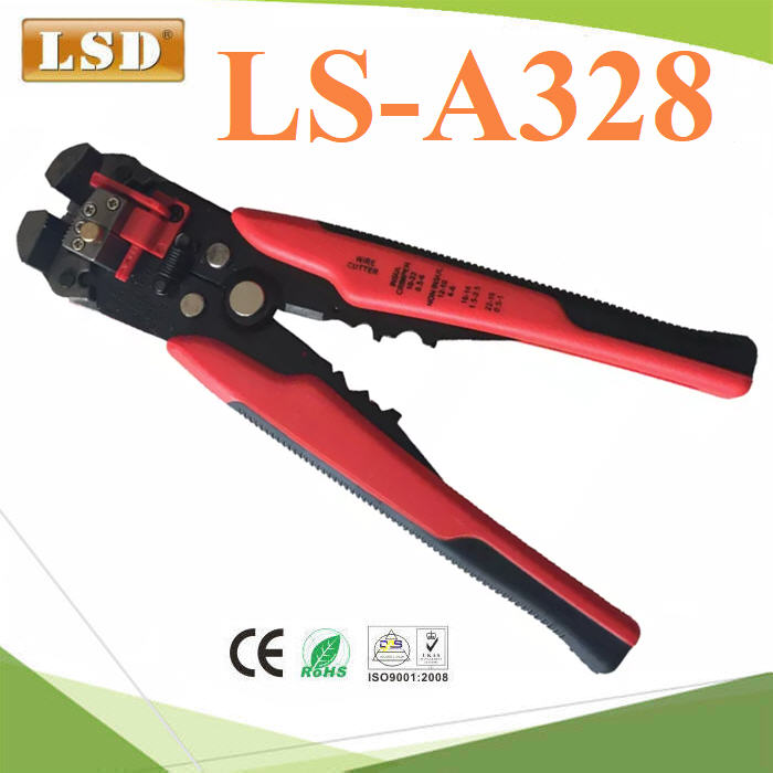 คีมปลอกหัวสายไฟ LS-A328 พร้อมคีมตัด 3 in 1 ขนาดไม่เกิน 6 Sq.mm www ...